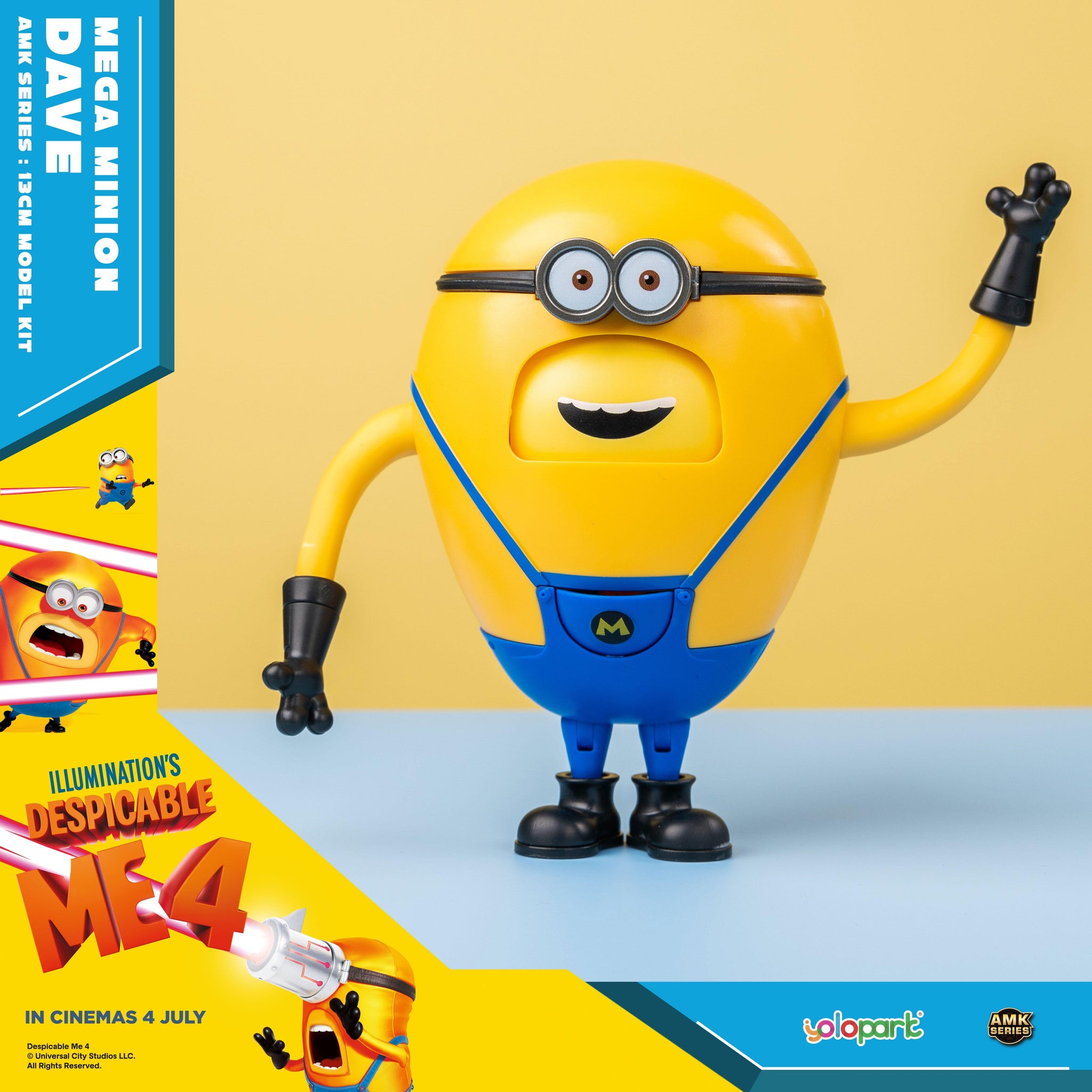 Despicable Me 4 Minion Dave Toy – Buildable Action Figure Gift