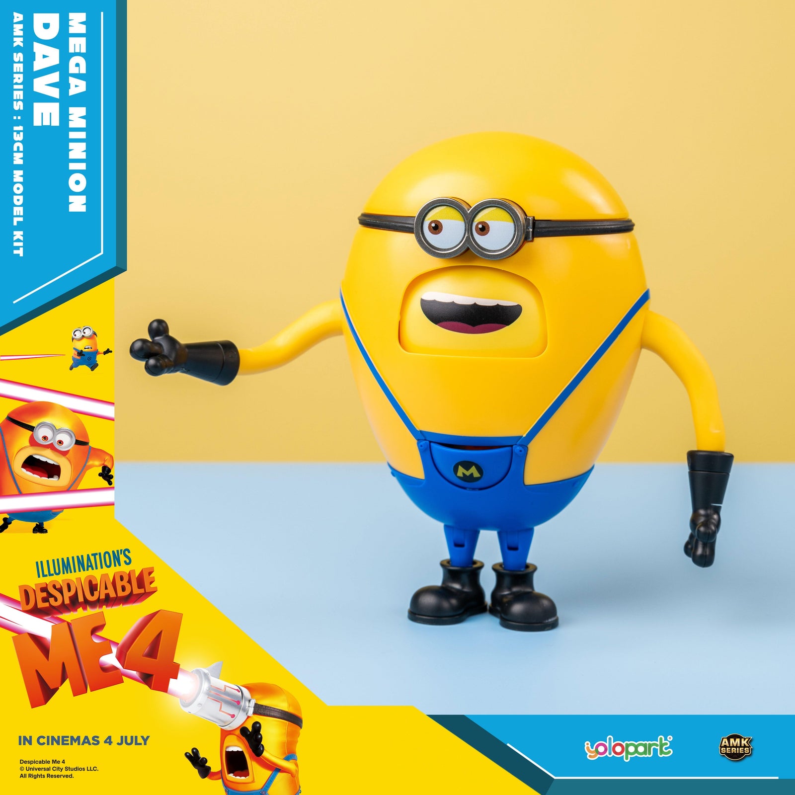 Despicable Me 4 Minion Dave Toy – Buildable Action Figure Gift