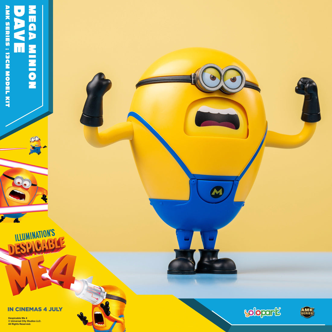Despicable Me 4 Minion Dave Toy – Buildable Action Figure Gift