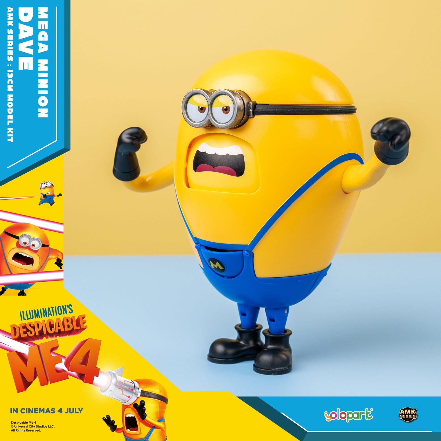Despicable Me 4 Minion Dave Toy – Buildable Action Figure Gift