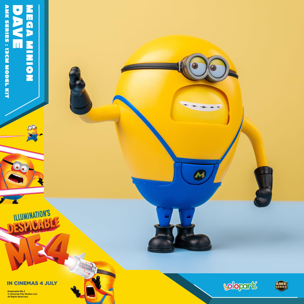 Despicable Me 4 Minion Dave Toy – Buildable Action Figure Gift
