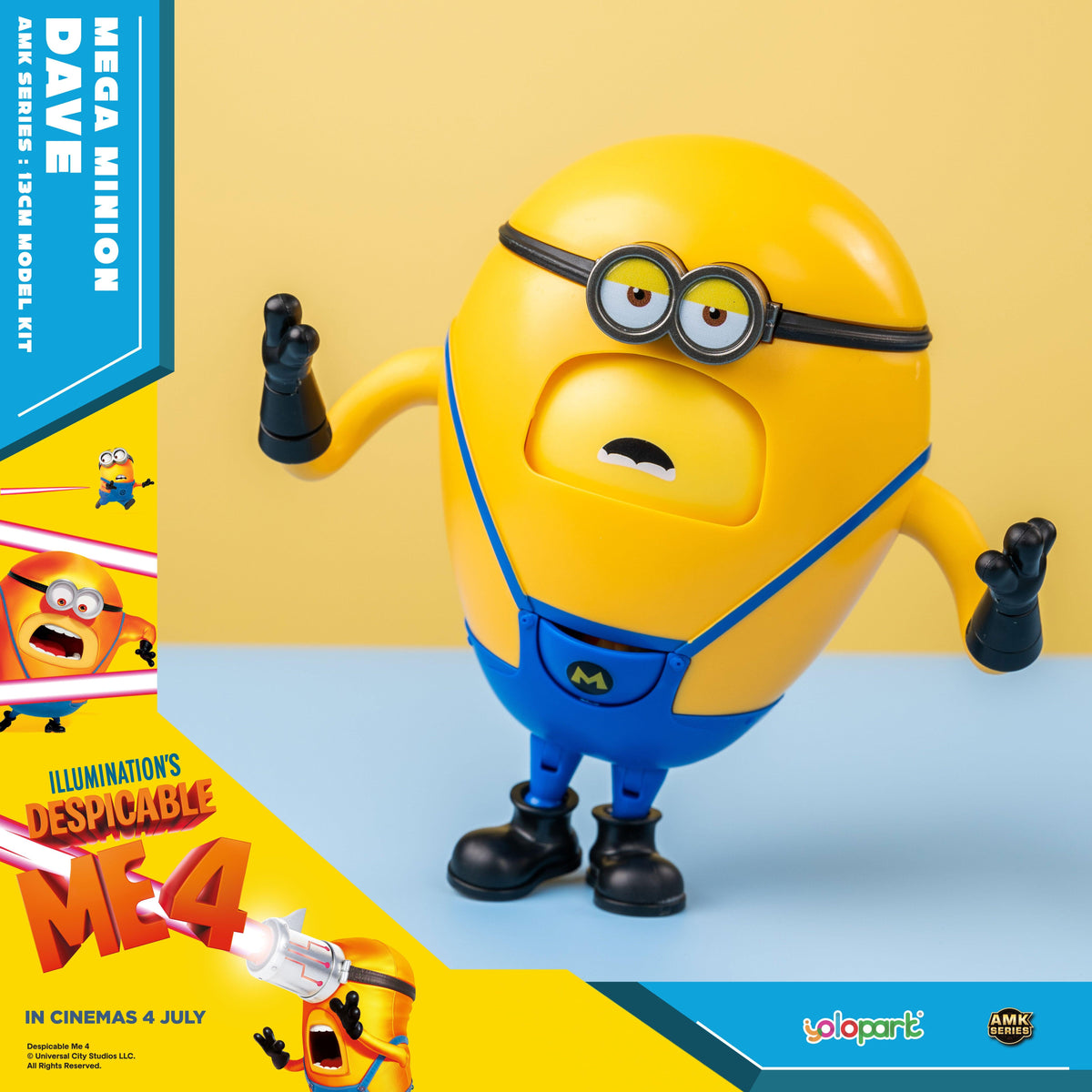 Despicable Me 4 Minion Dave Toy – Buildable Action Figure Gift