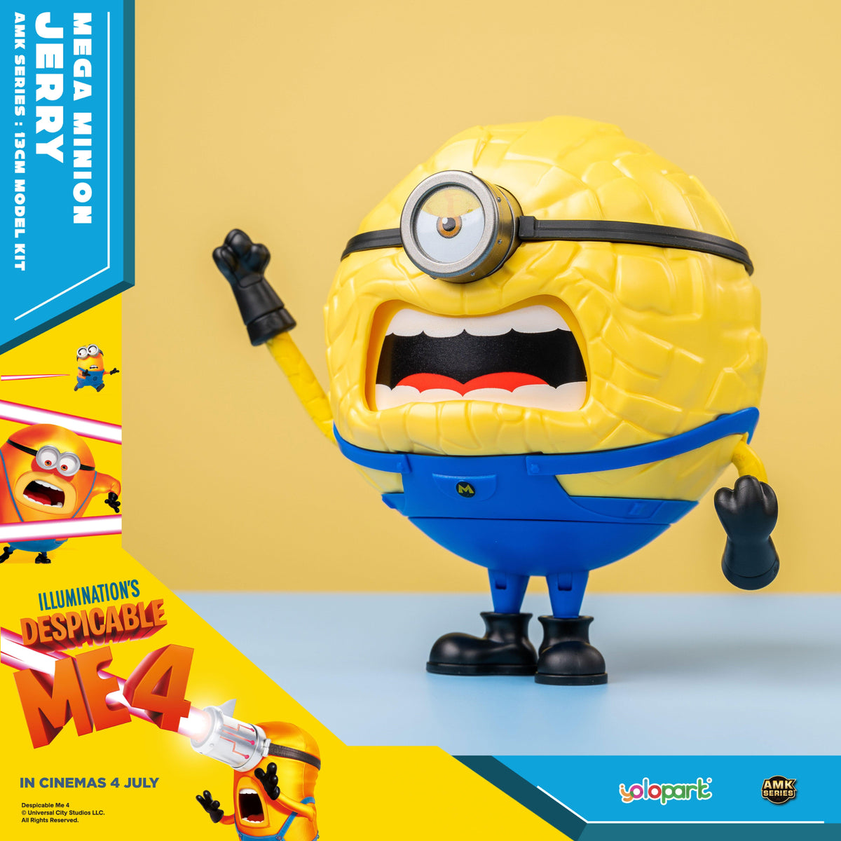 Despicable Me 4 Minion Jerry Toy – Fierce Buildable Action Figure