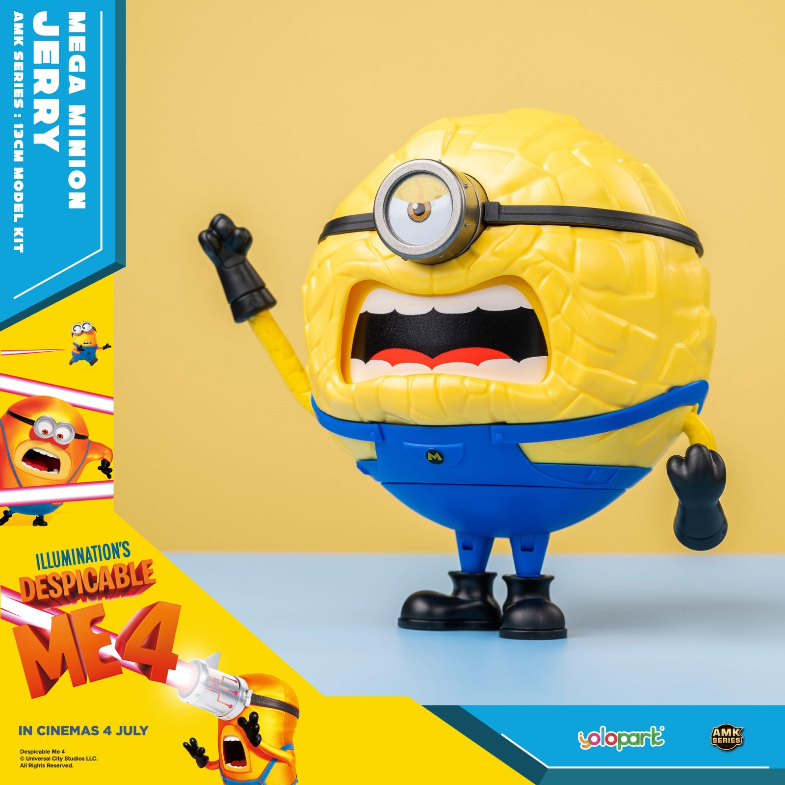 Despicable Me 4 Minion Jerry Toy – Fierce Buildable Action Figure