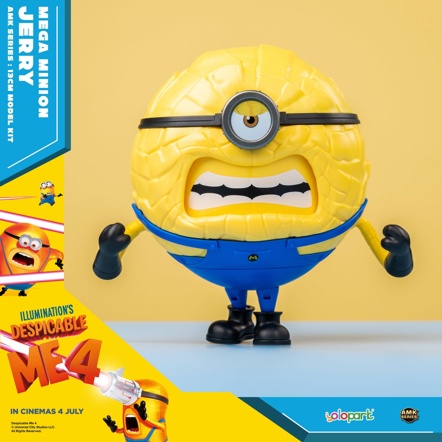 Despicable Me 4 Minion Jerry Toy – Fierce Buildable Action Figure
