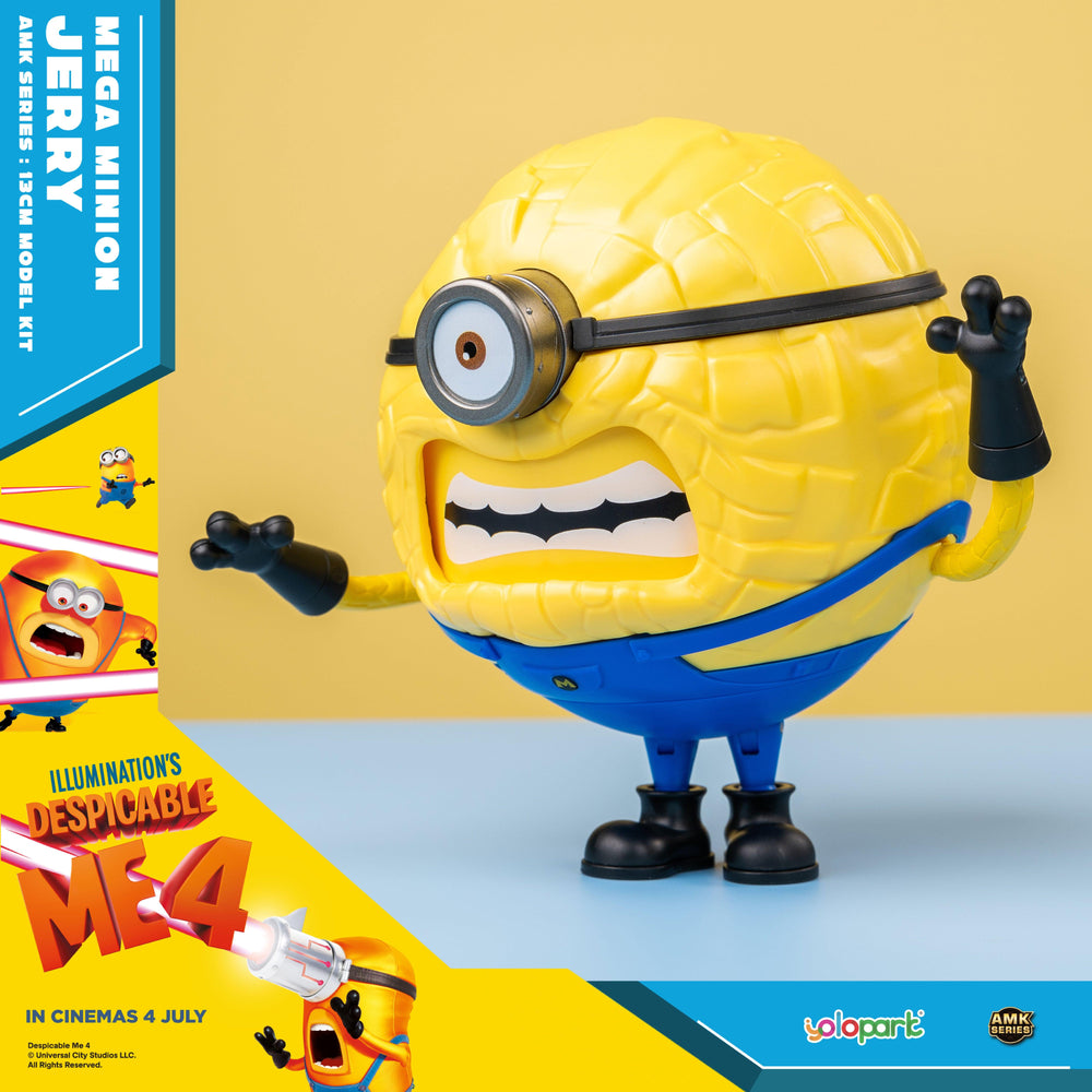 Despicable Me 4 Minion Jerry Toy – Fierce Buildable Action Figure
