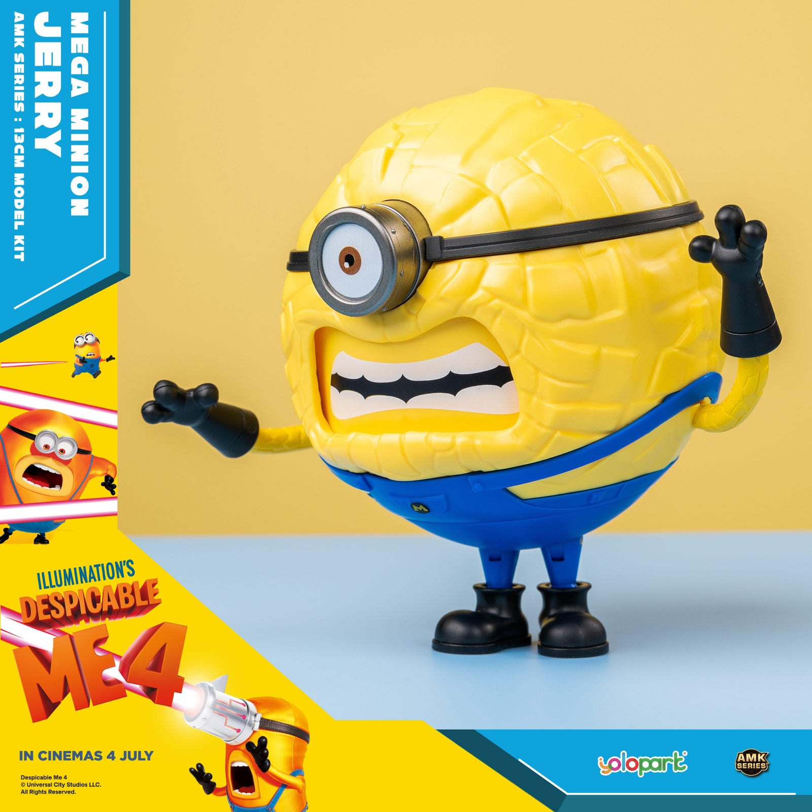 Despicable Me 4 Minion Jerry Toy – Fierce Buildable Action Figure