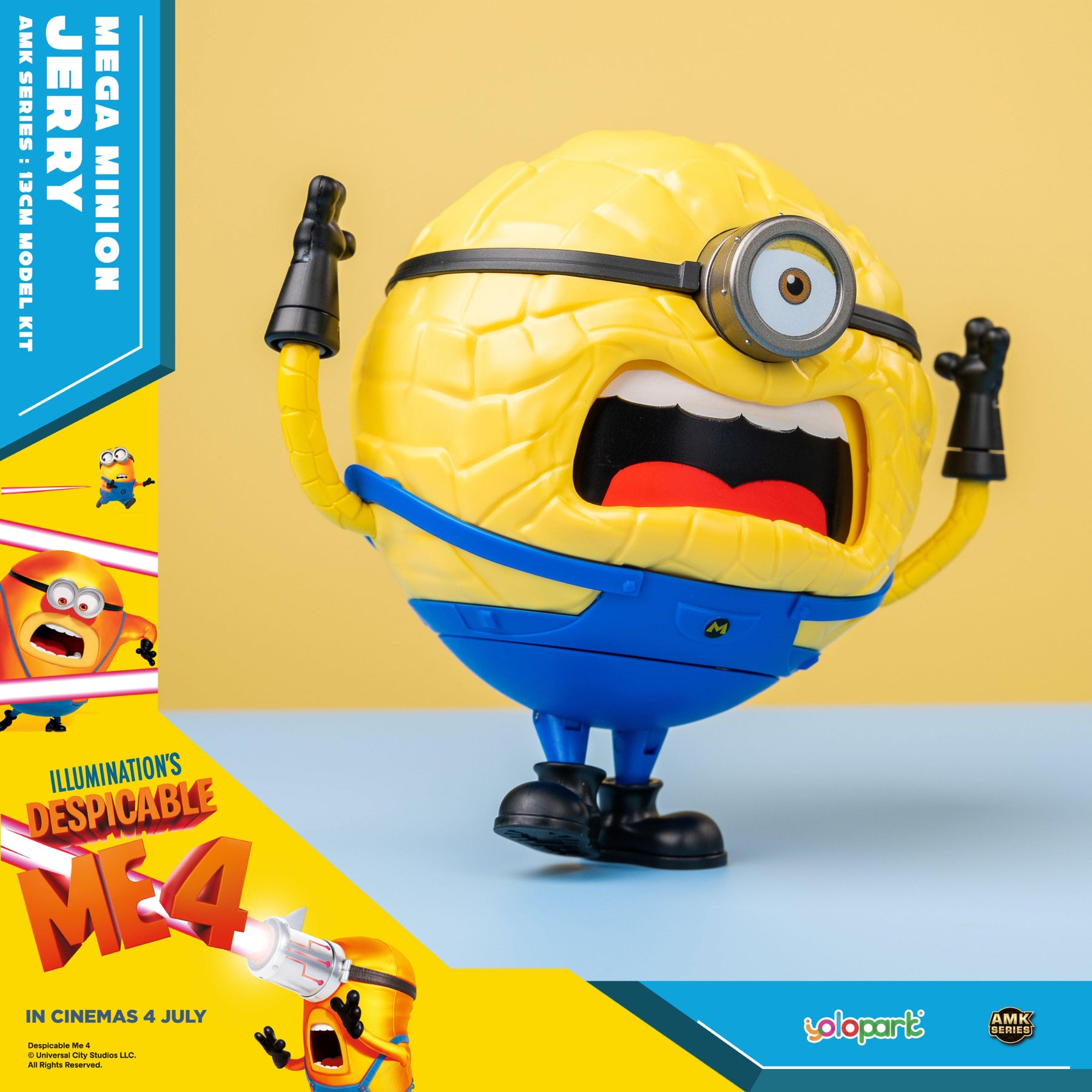 Despicable Me 4 Minion Jerry Toy – Fierce Buildable Action Figure