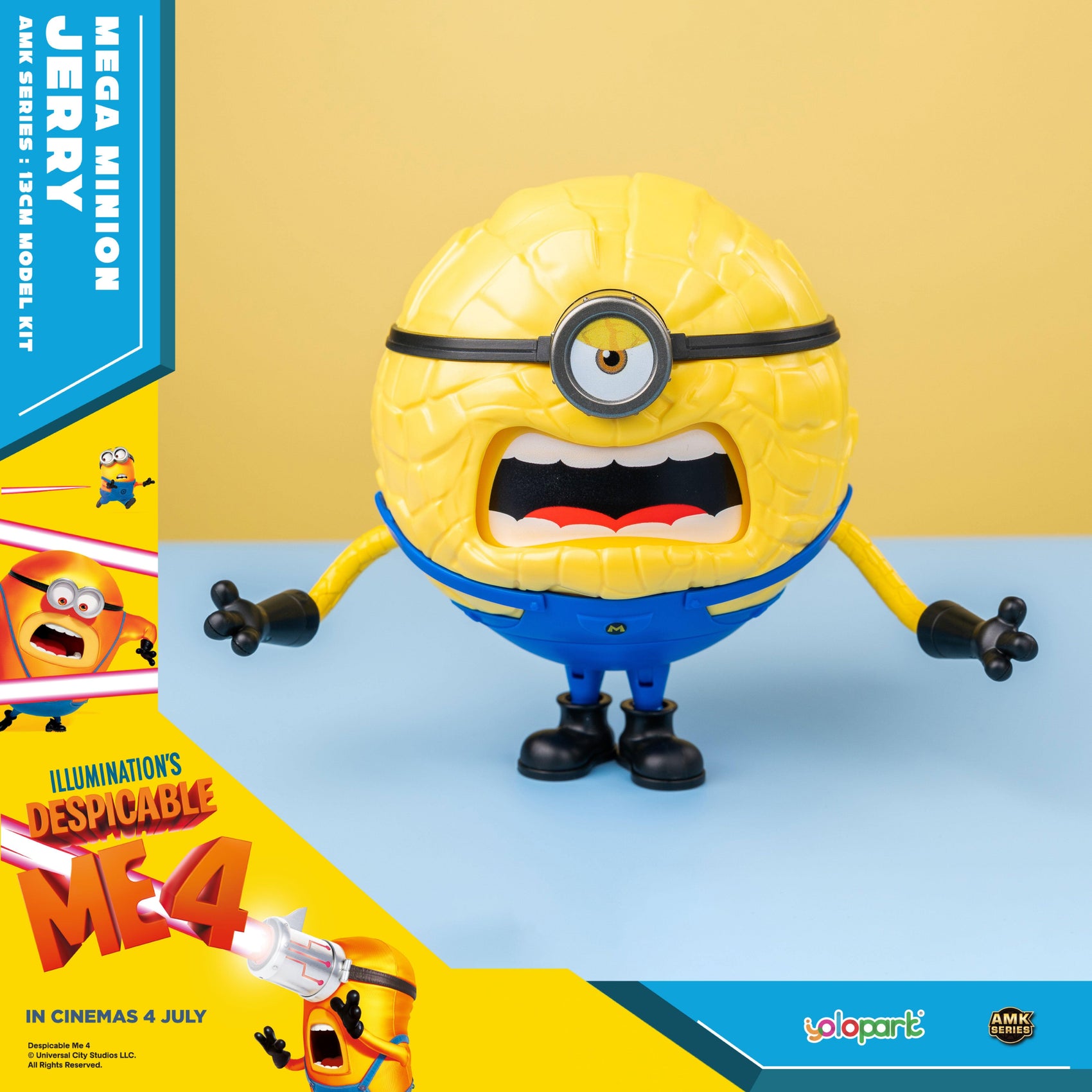 Despicable Me 4 Minion Jerry Toy – Fierce Buildable Action Figure