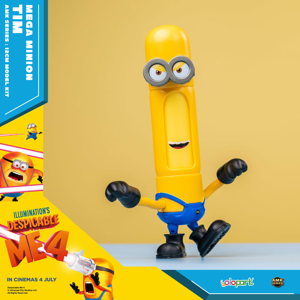 Despicable Me 4 Minion Tim Toy – Stretchable Buildable Action Figure