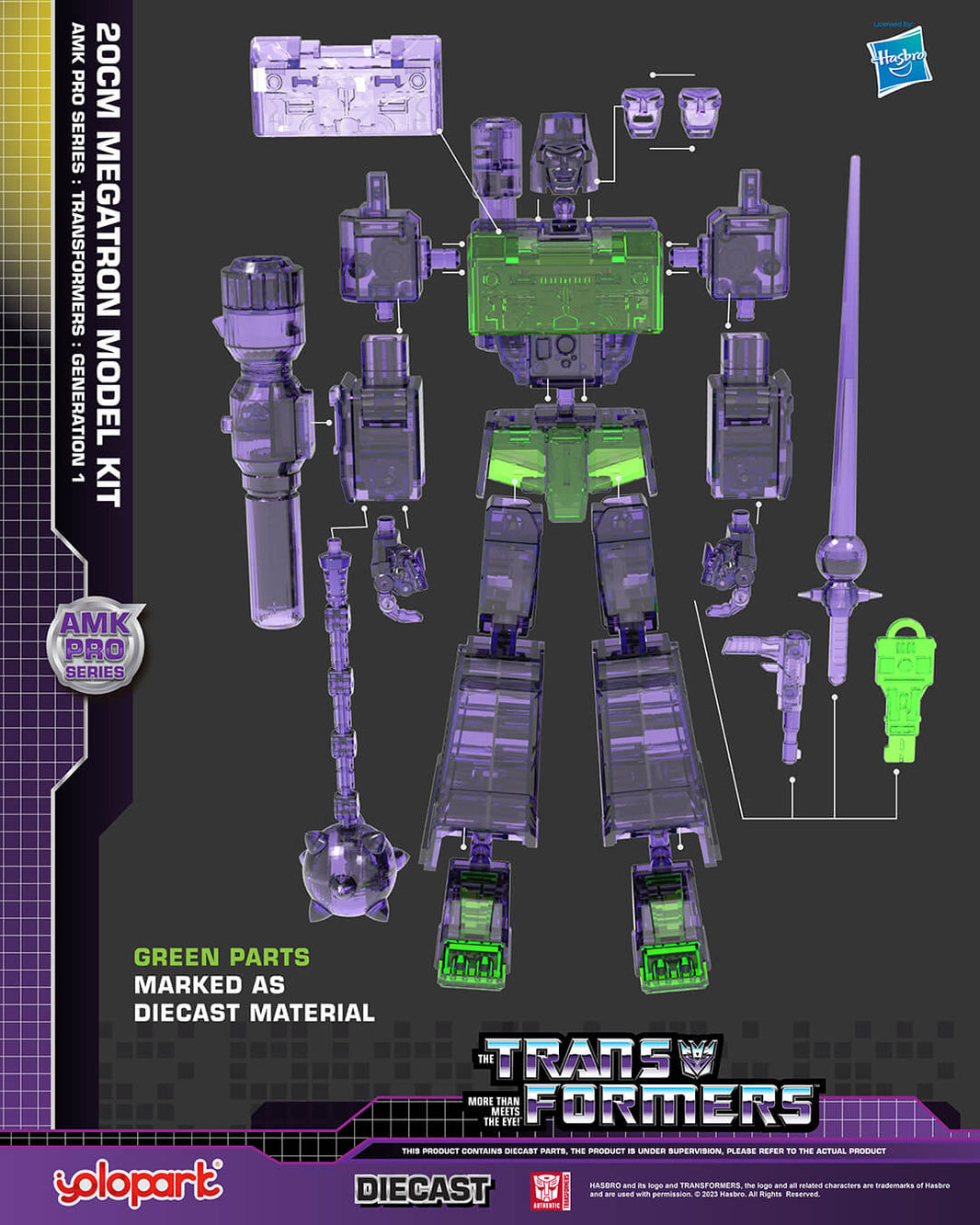 AMK PRO Series Transformers G1 - 20cm Megatron Action Figure – Yolopark