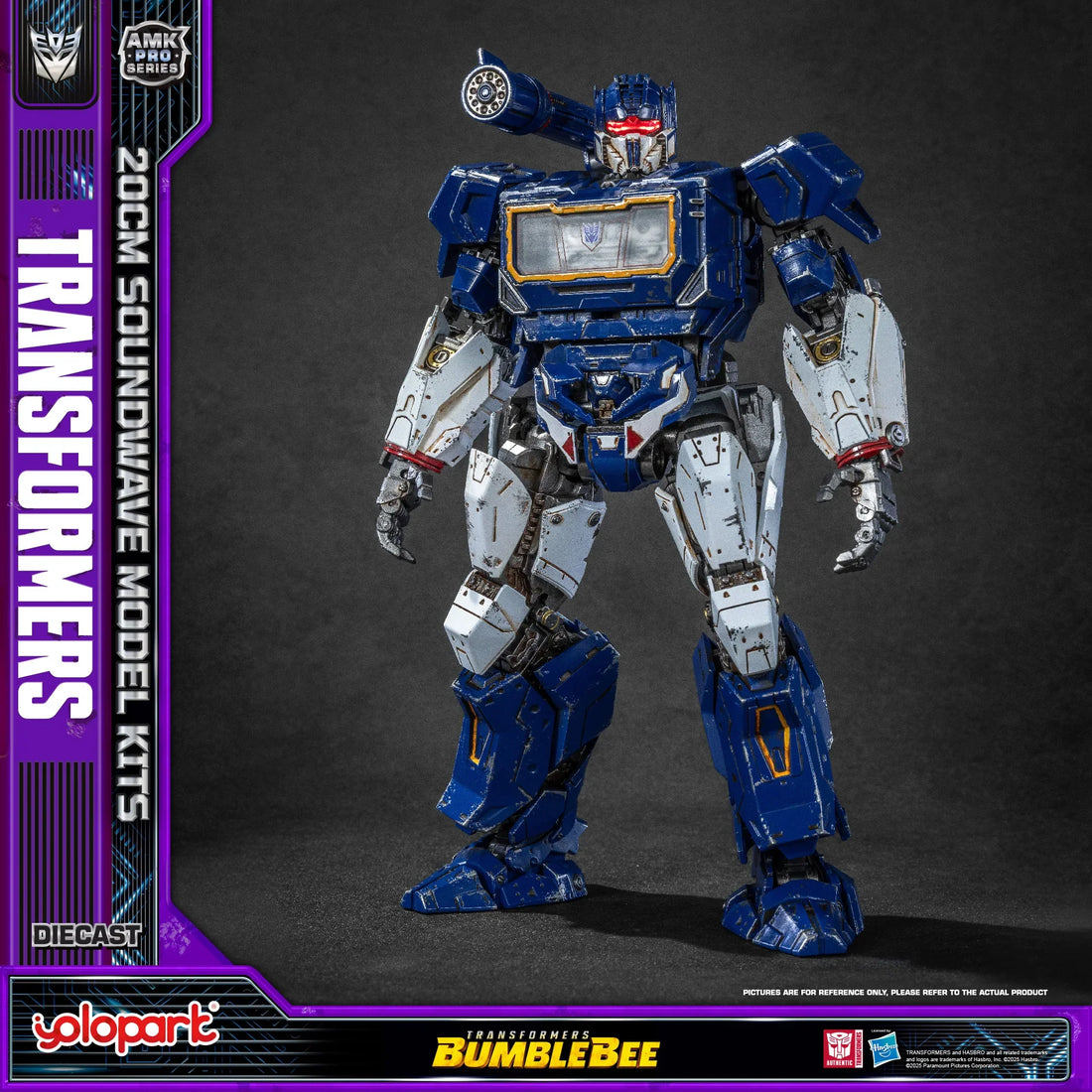 Transformers Bumblebee (film) 7.87" Soundwave - LED Light, Die-cast