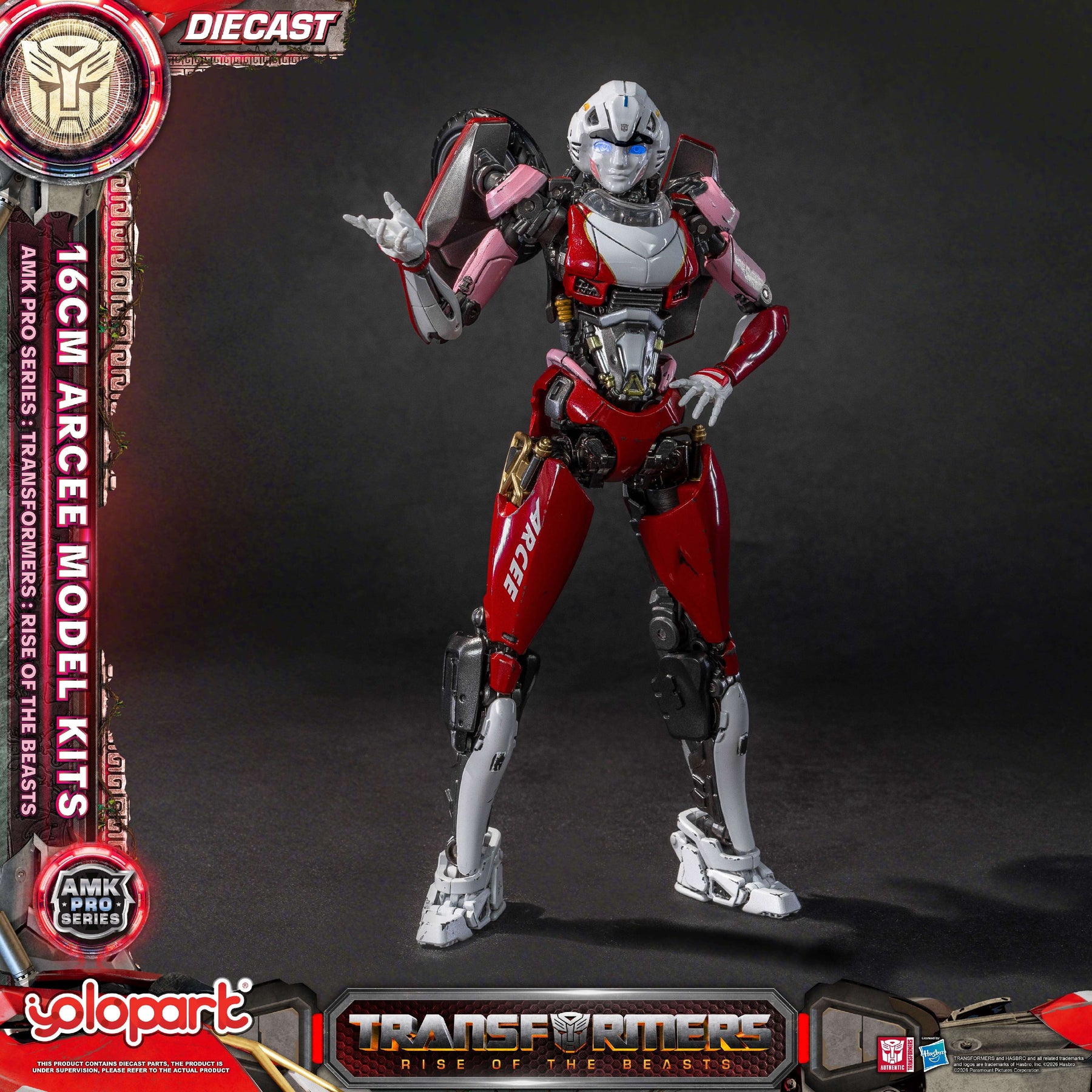 YOLOPARK Transformers ROTB Arcee AMK PRO 16cm Die-Cast Model Kit