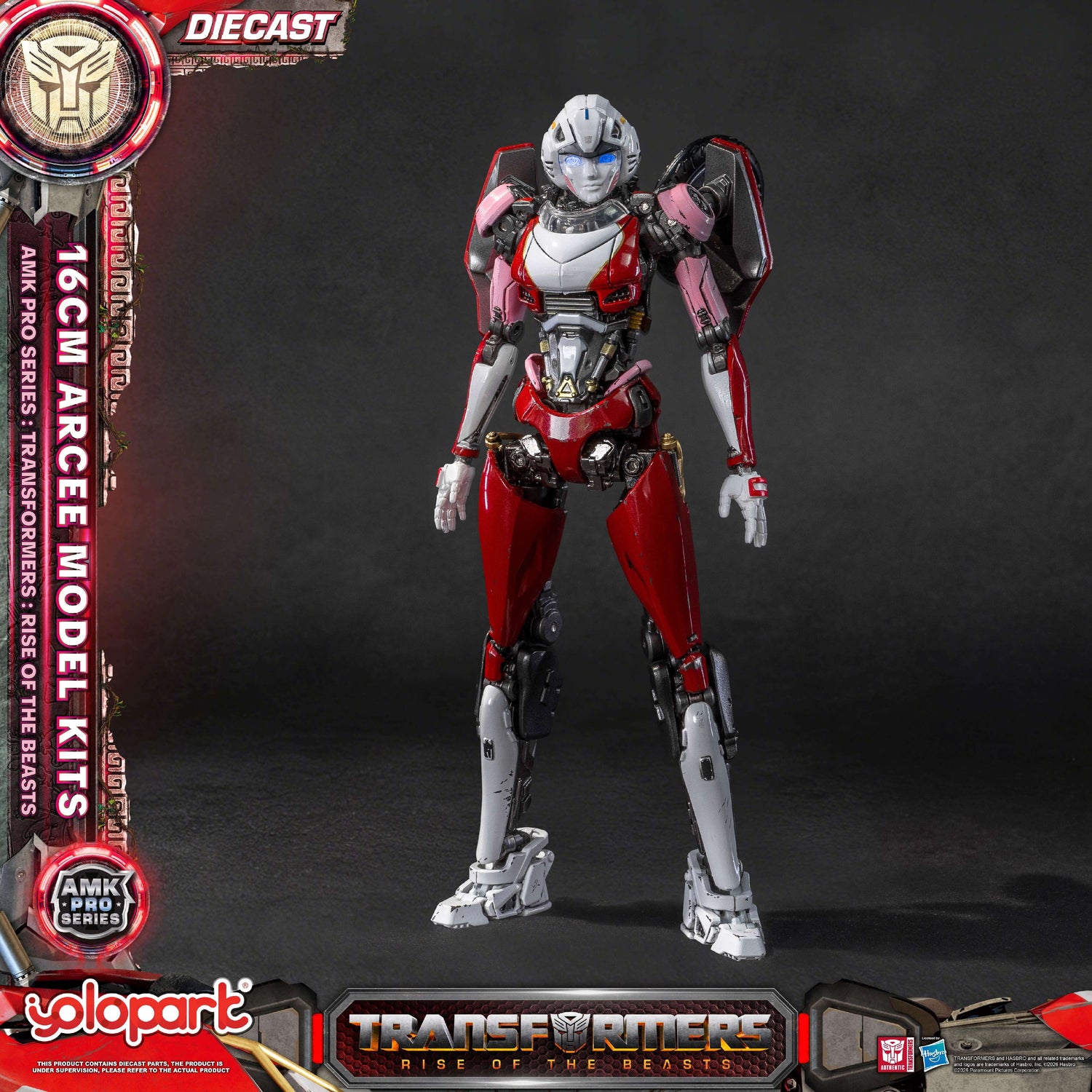 YOLOPARK Transformers ROTB Arcee AMK PRO 16cm Die-Cast Model Kit