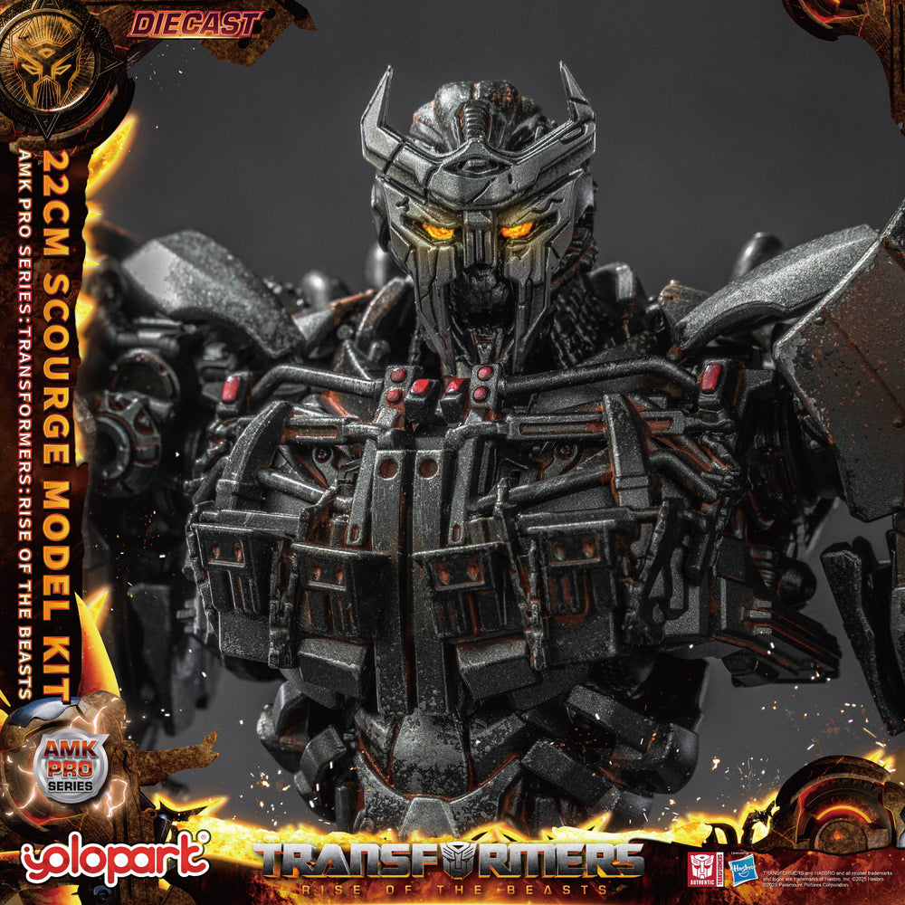 Transformers Rise of the Beasts Scourge Action Figure - Diecast, LED
