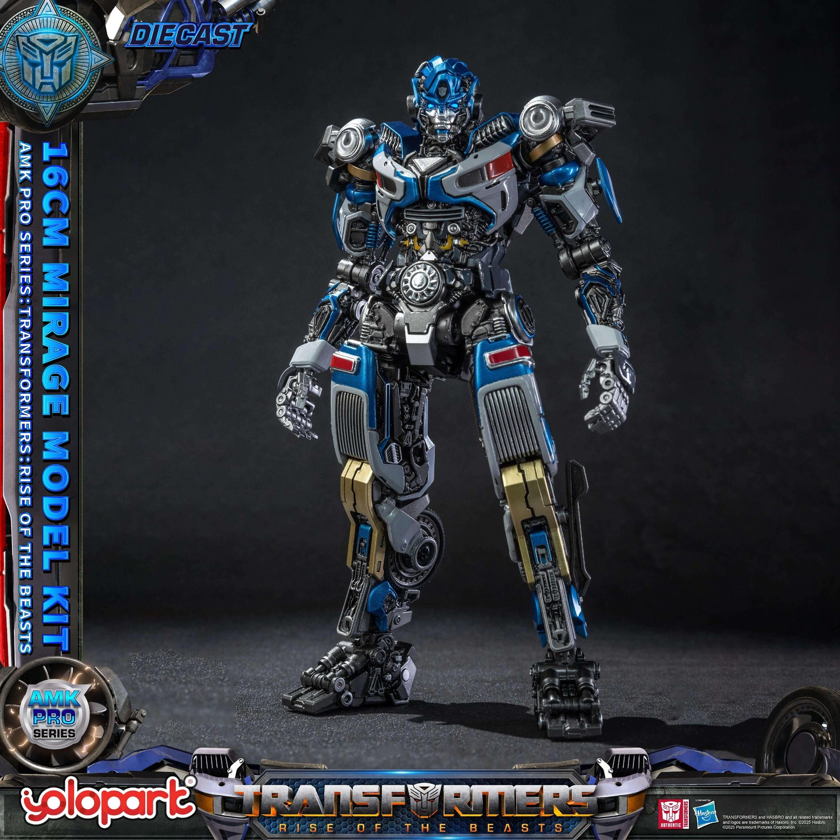Transformers Rise of the Beasts Mirage Toy - Diecast, LED