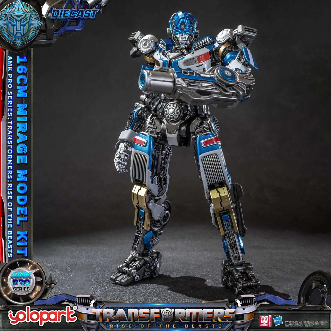Transformers Rise of the Beasts Mirage Toy - Diecast, LED