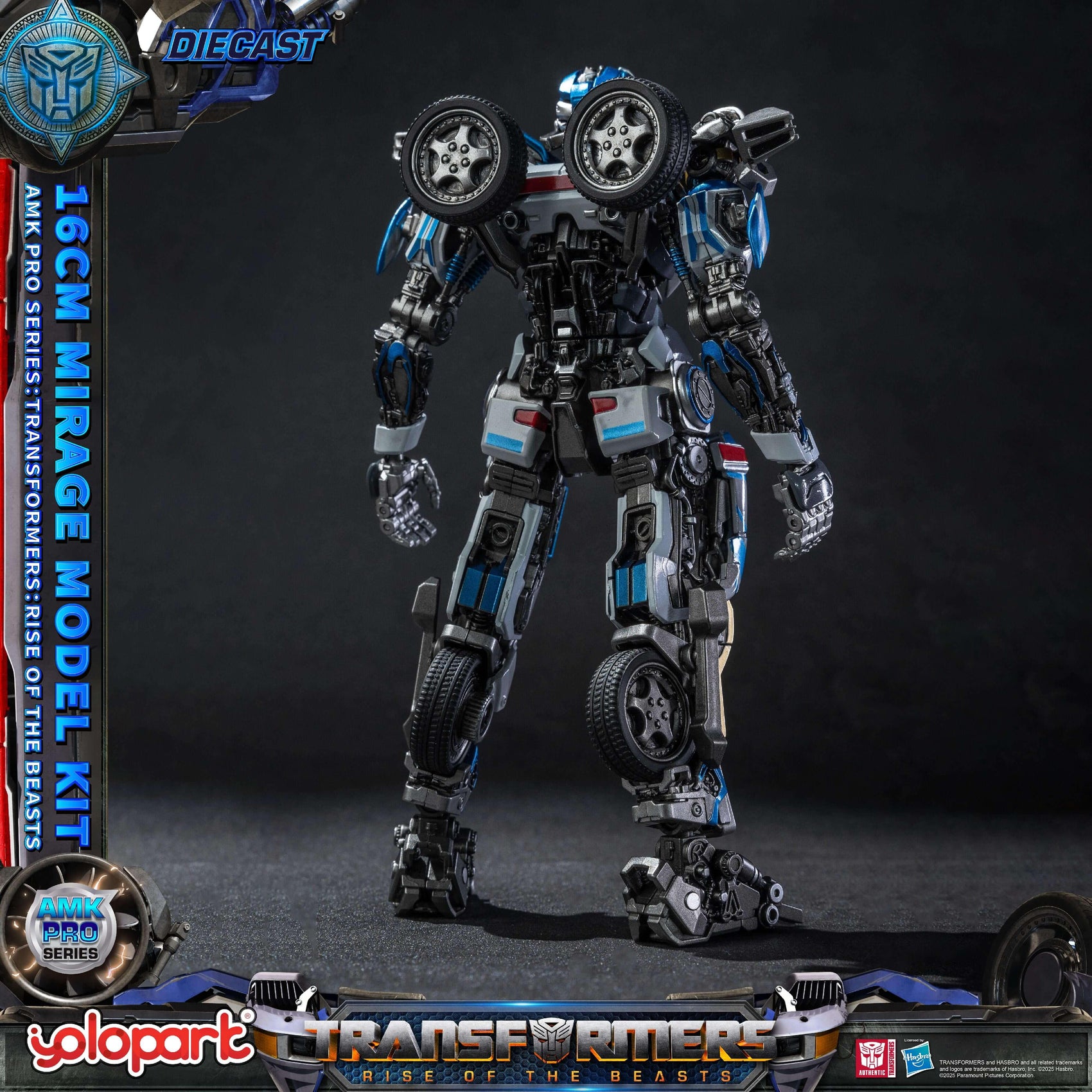 Transformers Rise of the Beasts Mirage Toy - Diecast, LED
