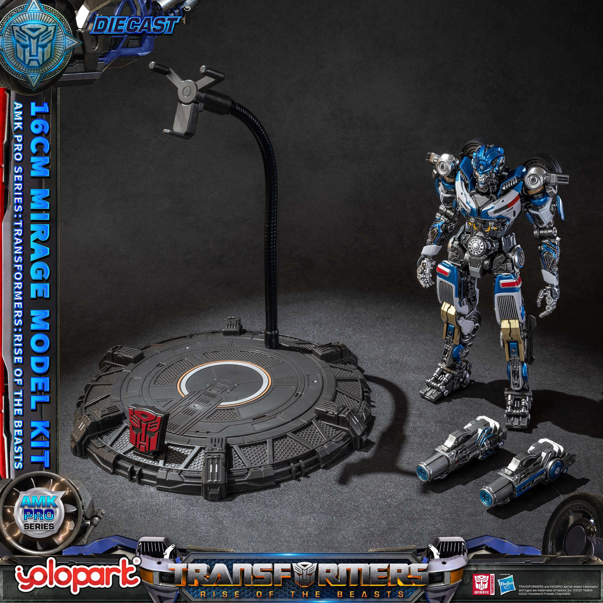 Transformers Rise of the Beasts Mirage Toy - Diecast, LED