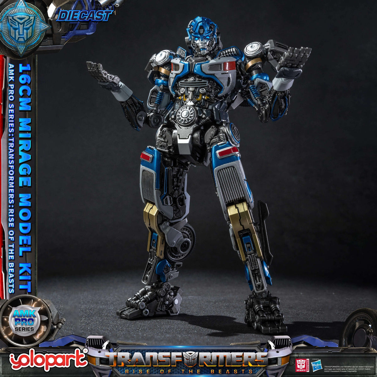 Transformers Rise of the Beasts Mirage Toy - Diecast, LED