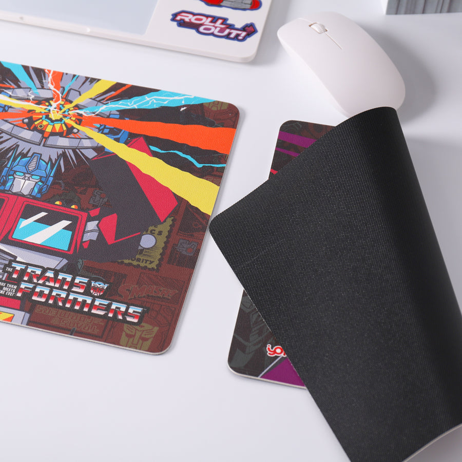 Transformers G1 Mouse Pad - Optimus Prime & Megatron