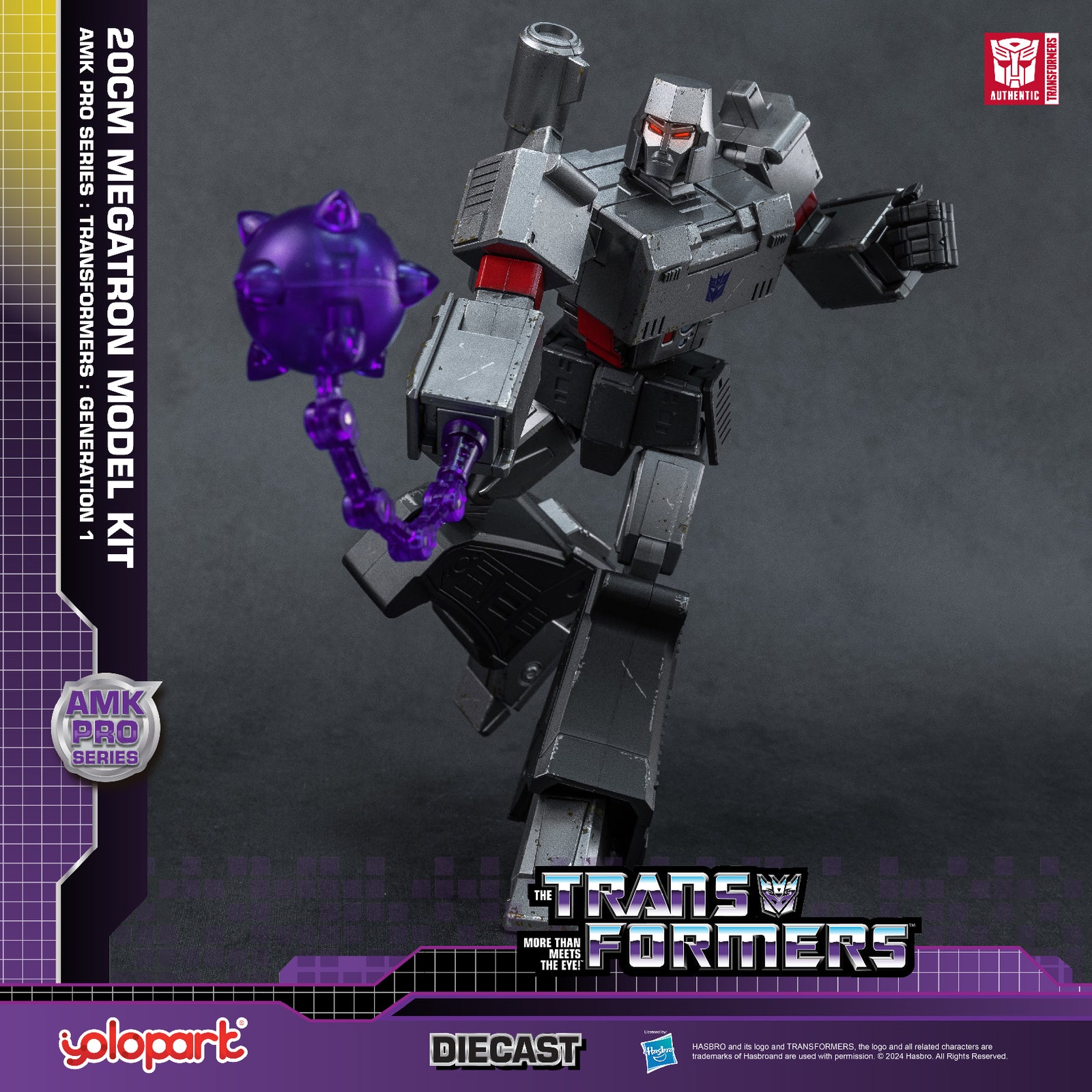 Transformers G1 Megatron Action Figure - Diecast, LED, Weapons
