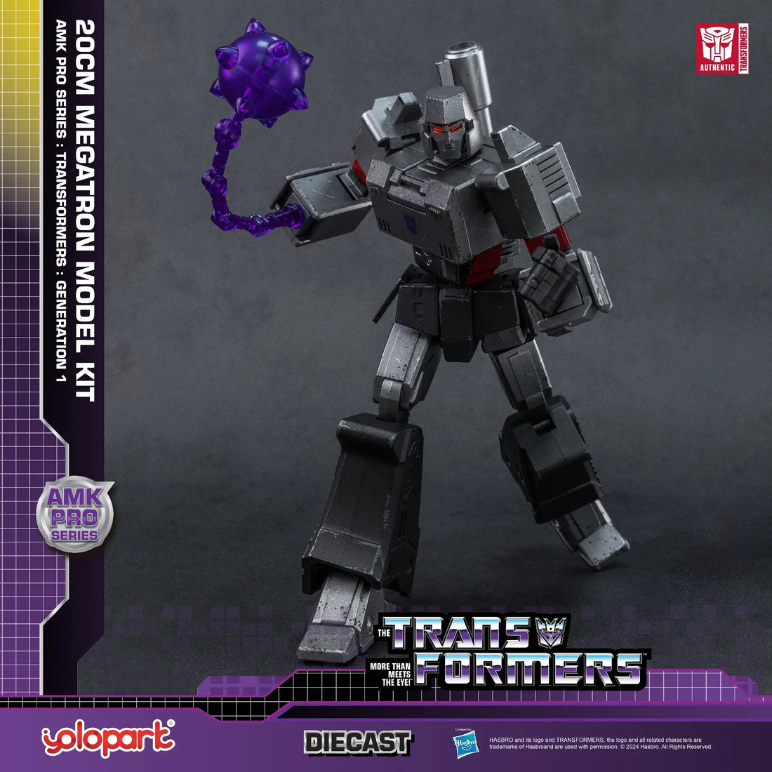 Transformers G1 Megatron Action Figure - Diecast, LED, Weapons