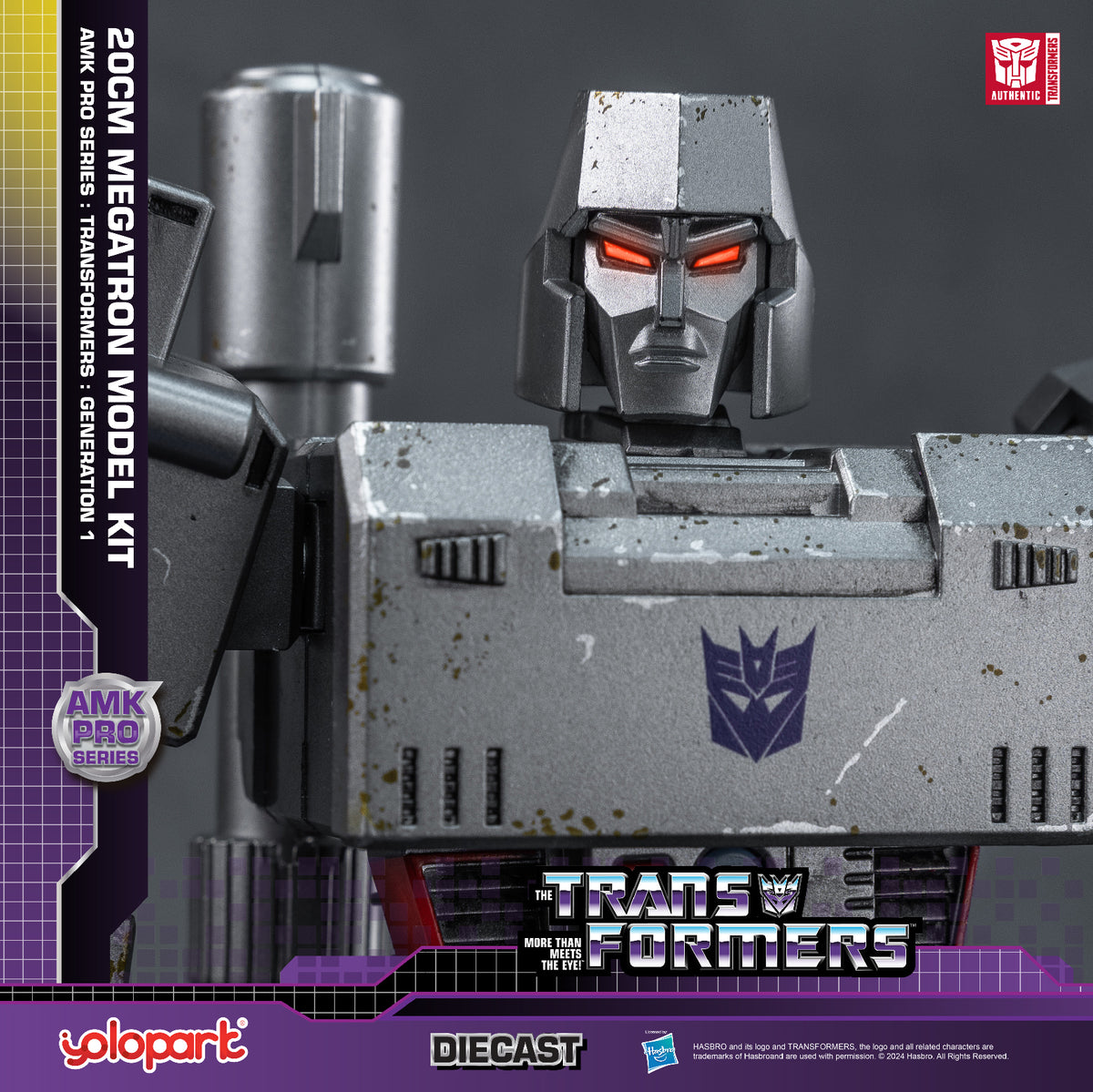 Transformers G1 Megatron Action Figure - Diecast, LED, Weapons