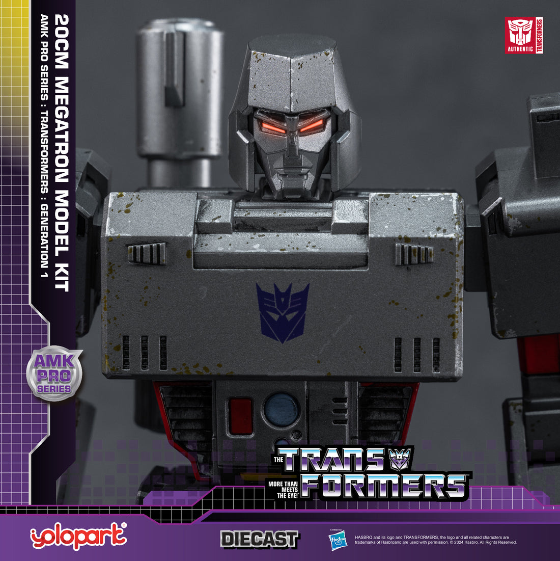 Transformers G1 Megatron Action Figure - Diecast, LED, Weapons