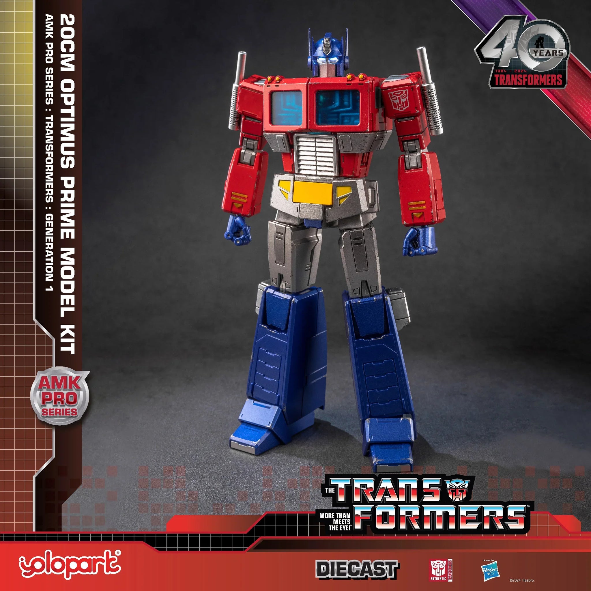 Transformers G1 Optimus Prime Model Kit - Diecast, LED, Weapons