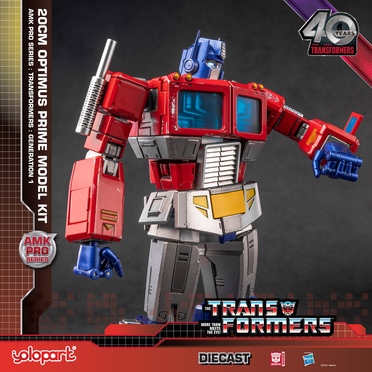Transformers G1 Optimus Prime Model Kit - Diecast, LED, Weapons